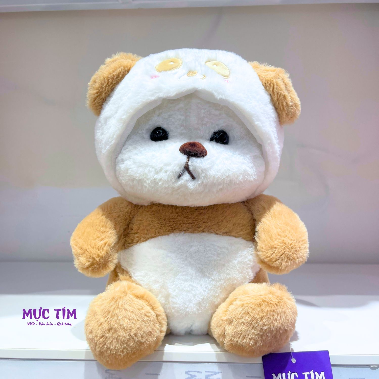 Gấu bông mặc áo gấu 25cm