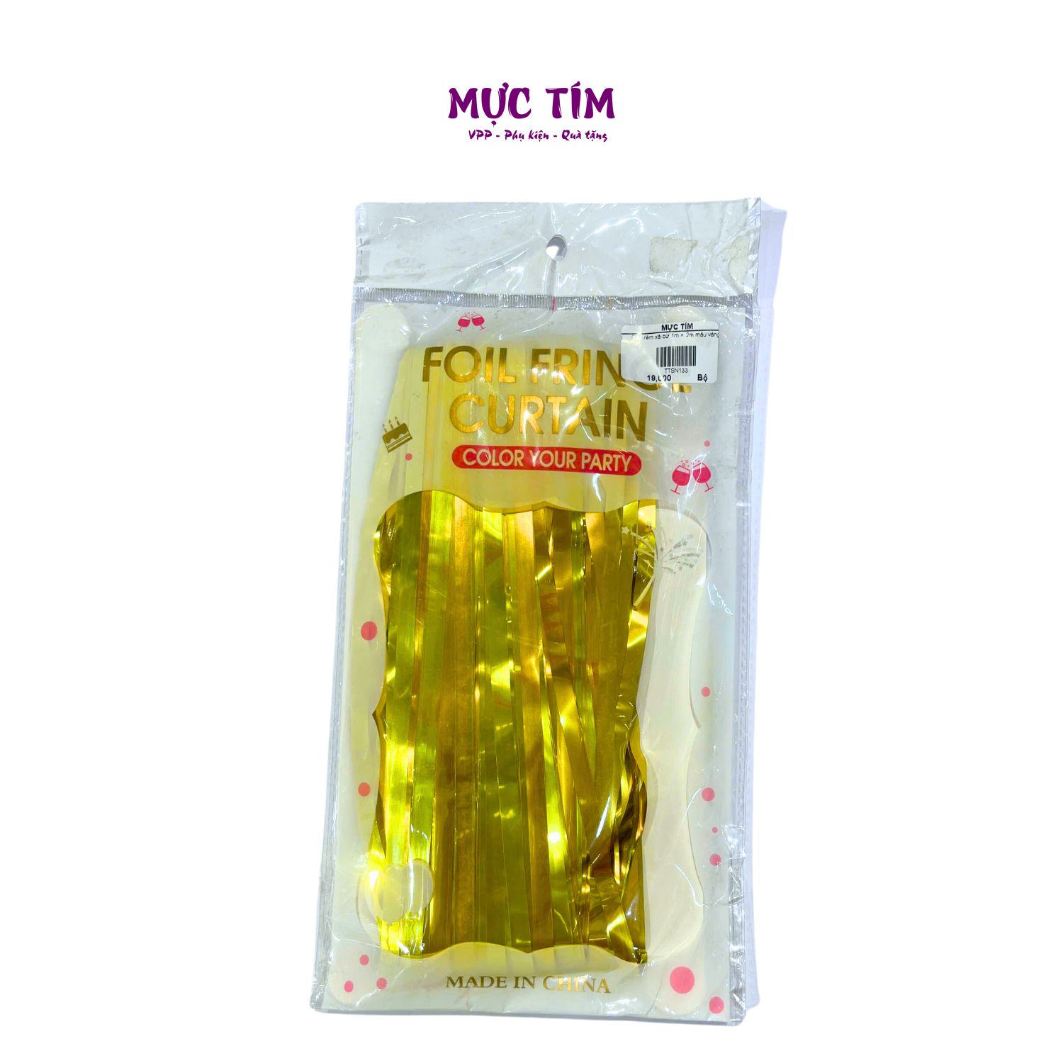 Dây rèm xà cừ 1m x 2m màu vàng