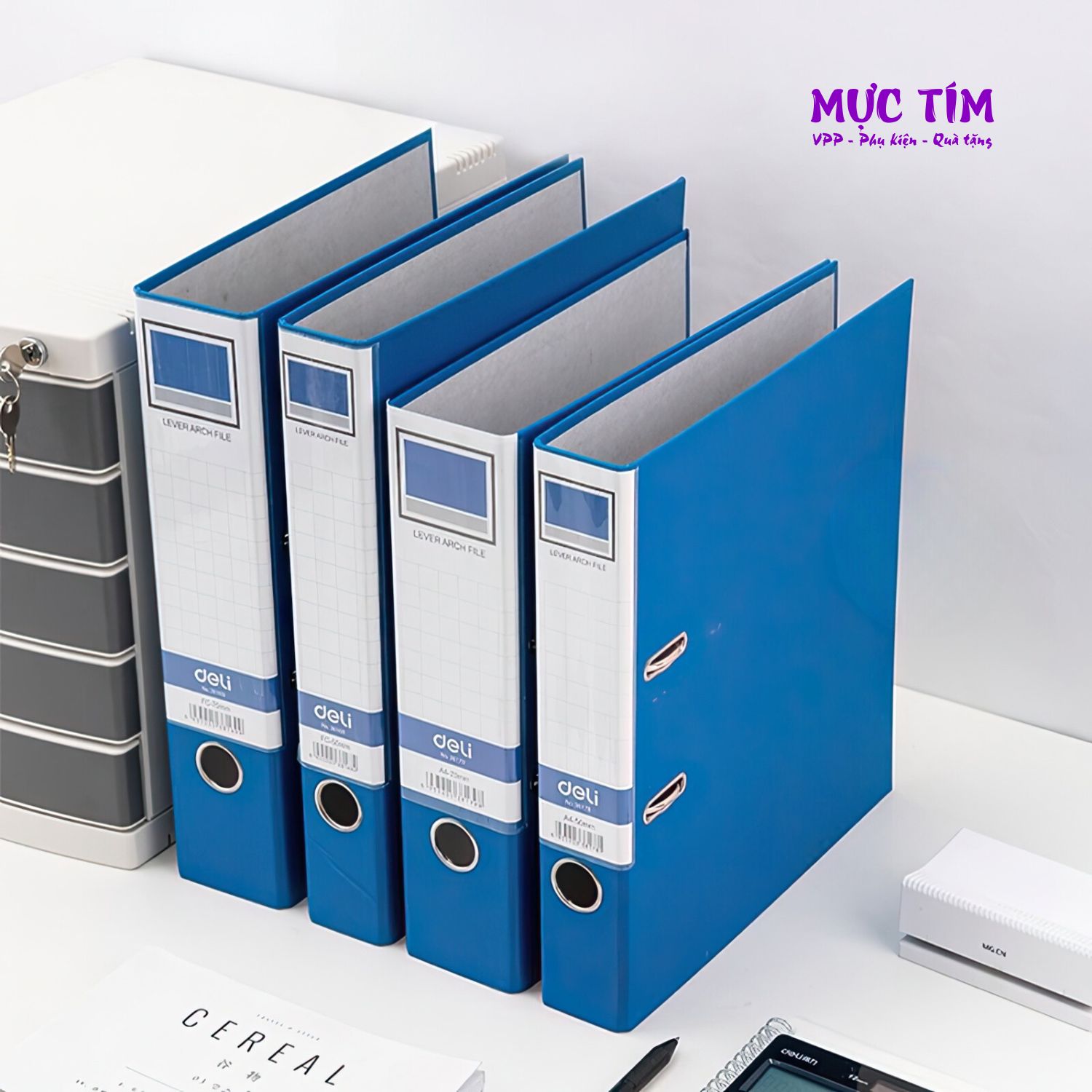 Bìa còng A4 Deli 7cm 38179