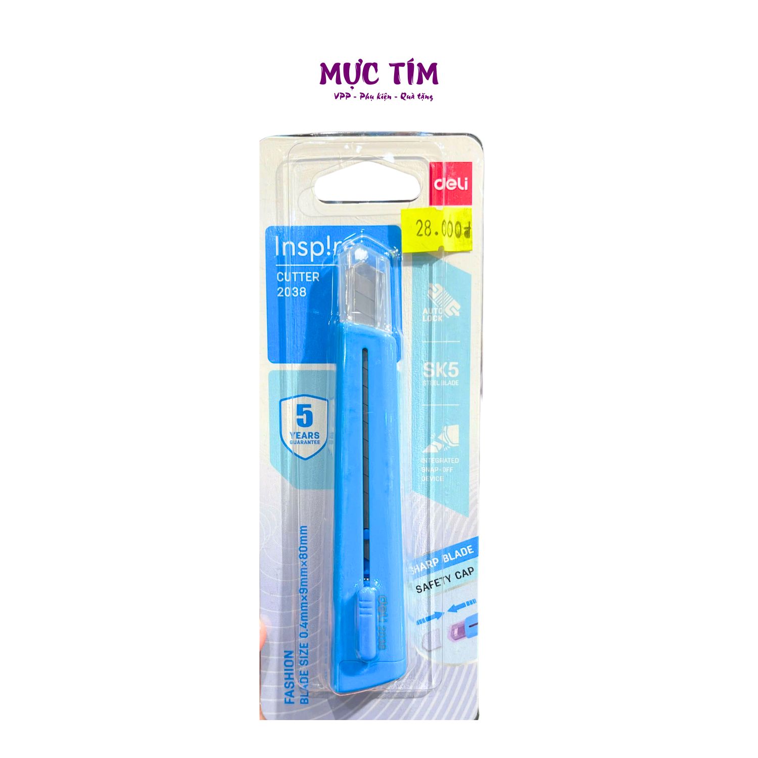 Dao rọc giấy Deli 2038 nhỏ