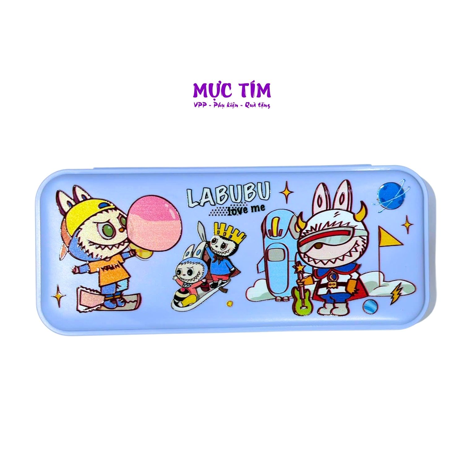 Hộp bút labubu 7603 xanh