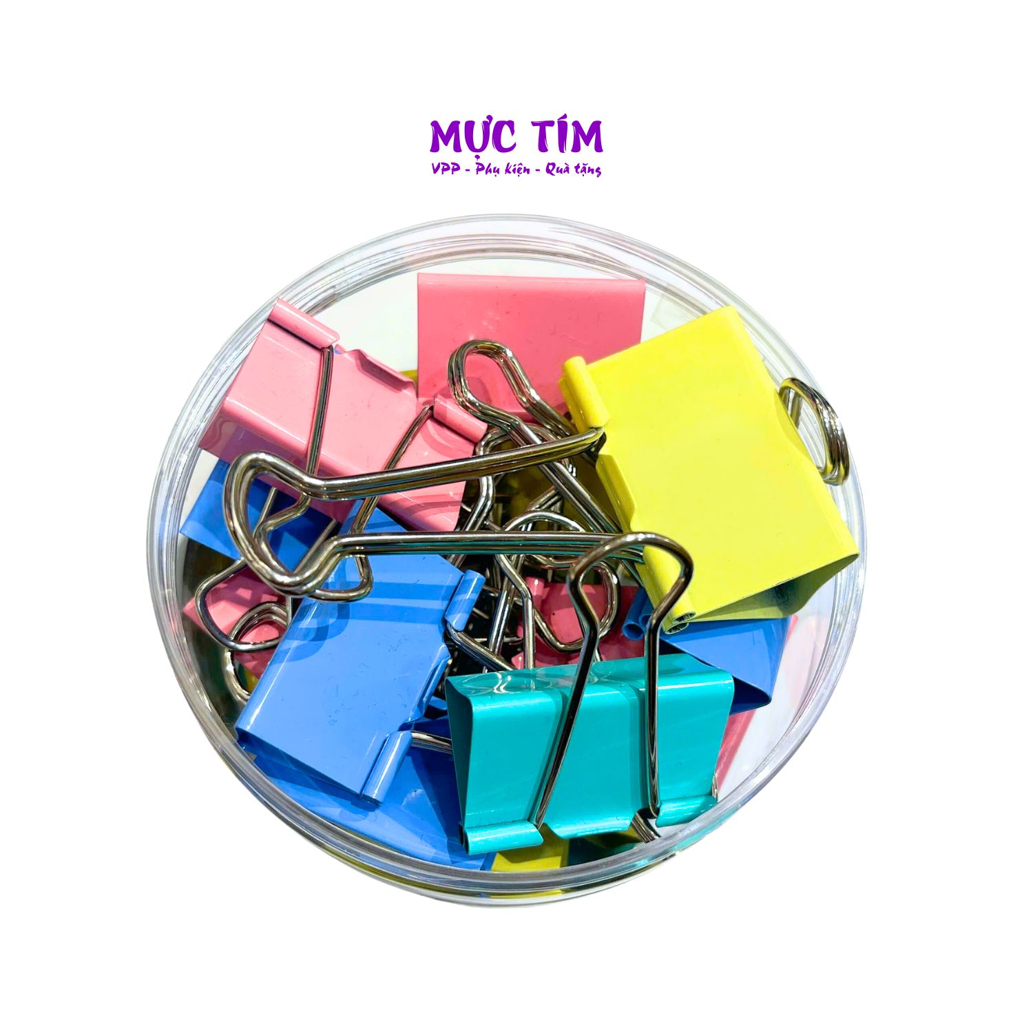 (Lẻ 1 cái) Kẹp bướm màu Deli 41mm 8552A