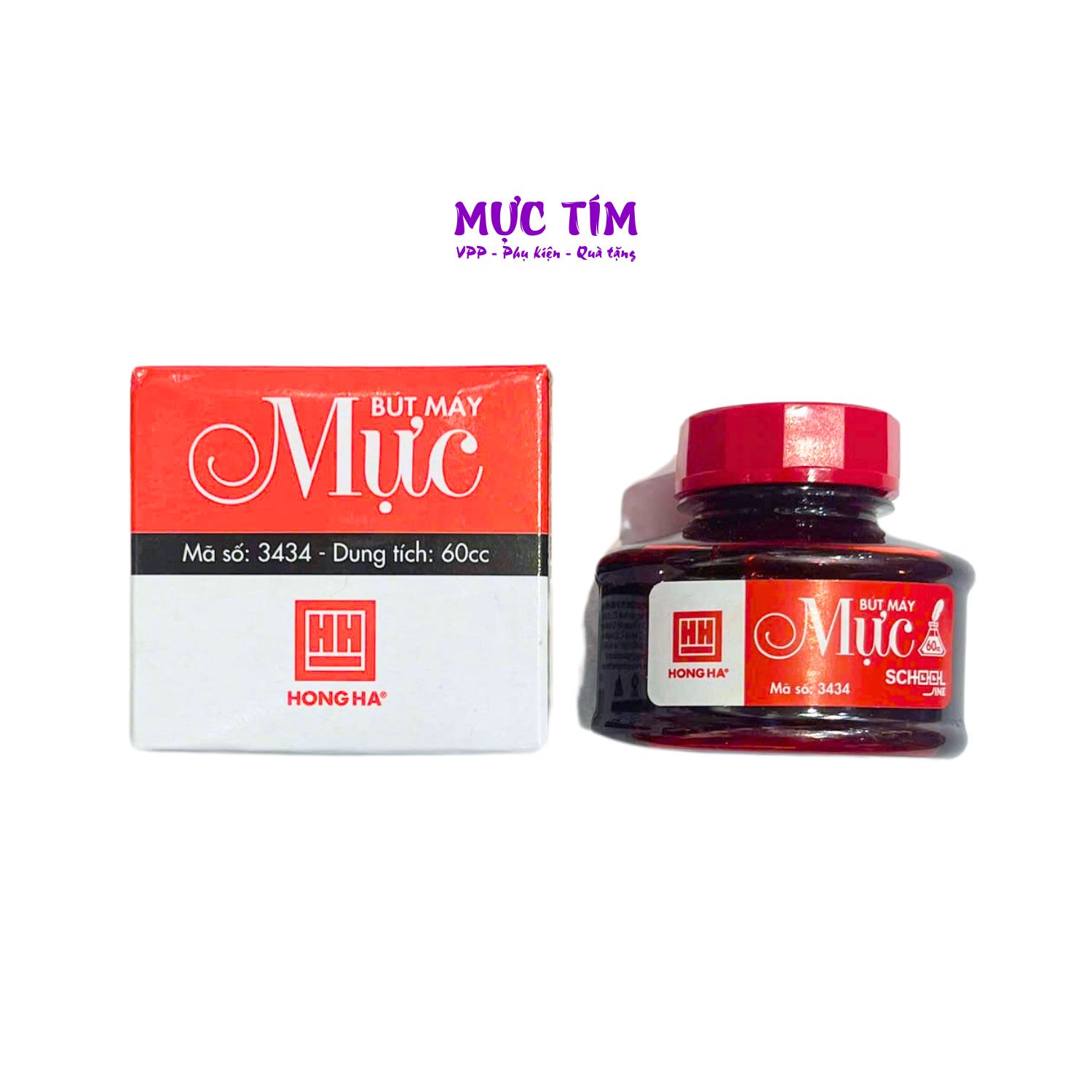Mực bút máy HH 3434 màu đỏ