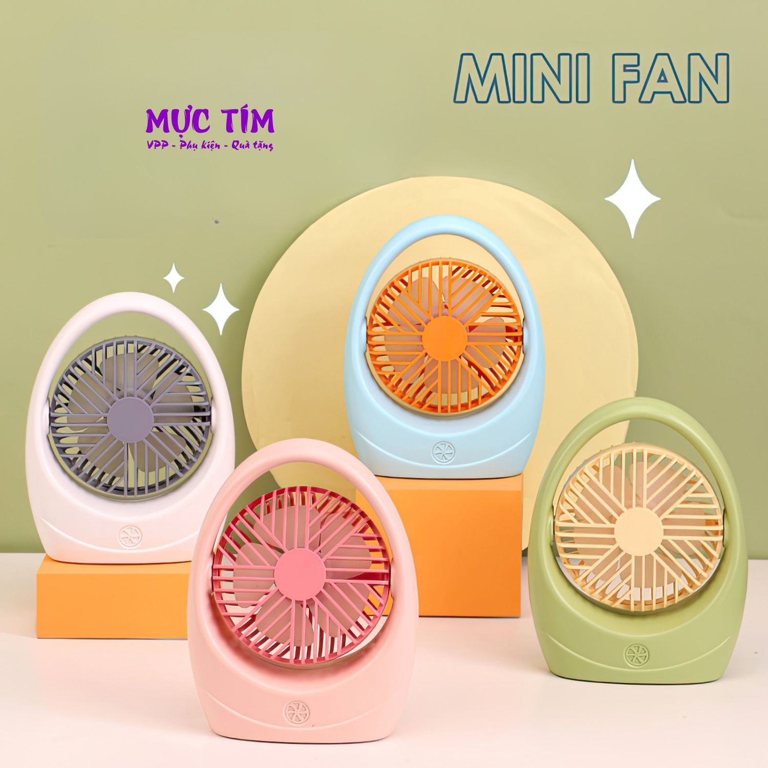 Quạt sạc pin mini để bàn 2235