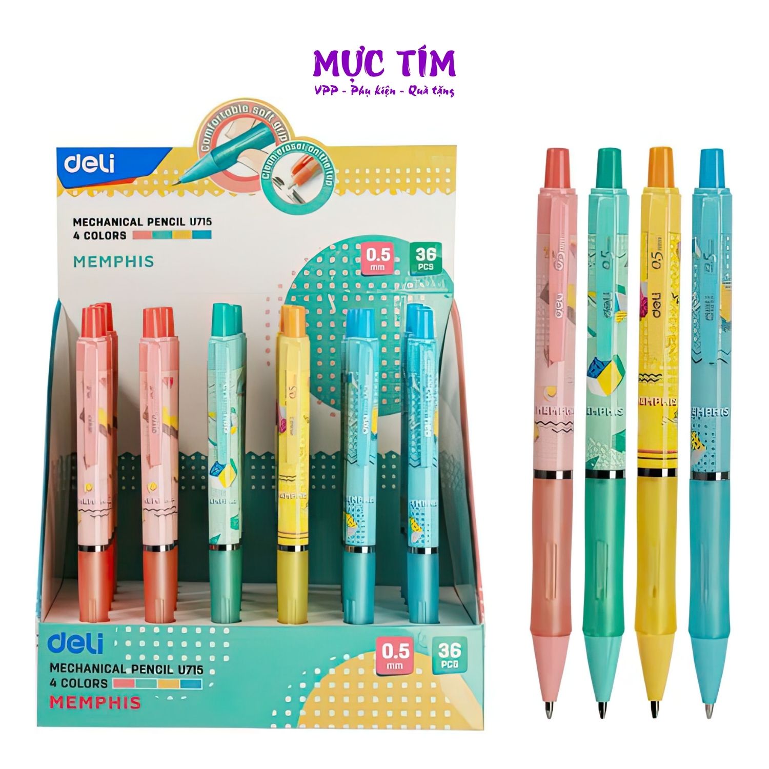 Bút chì bấm 0.5 Deli U715