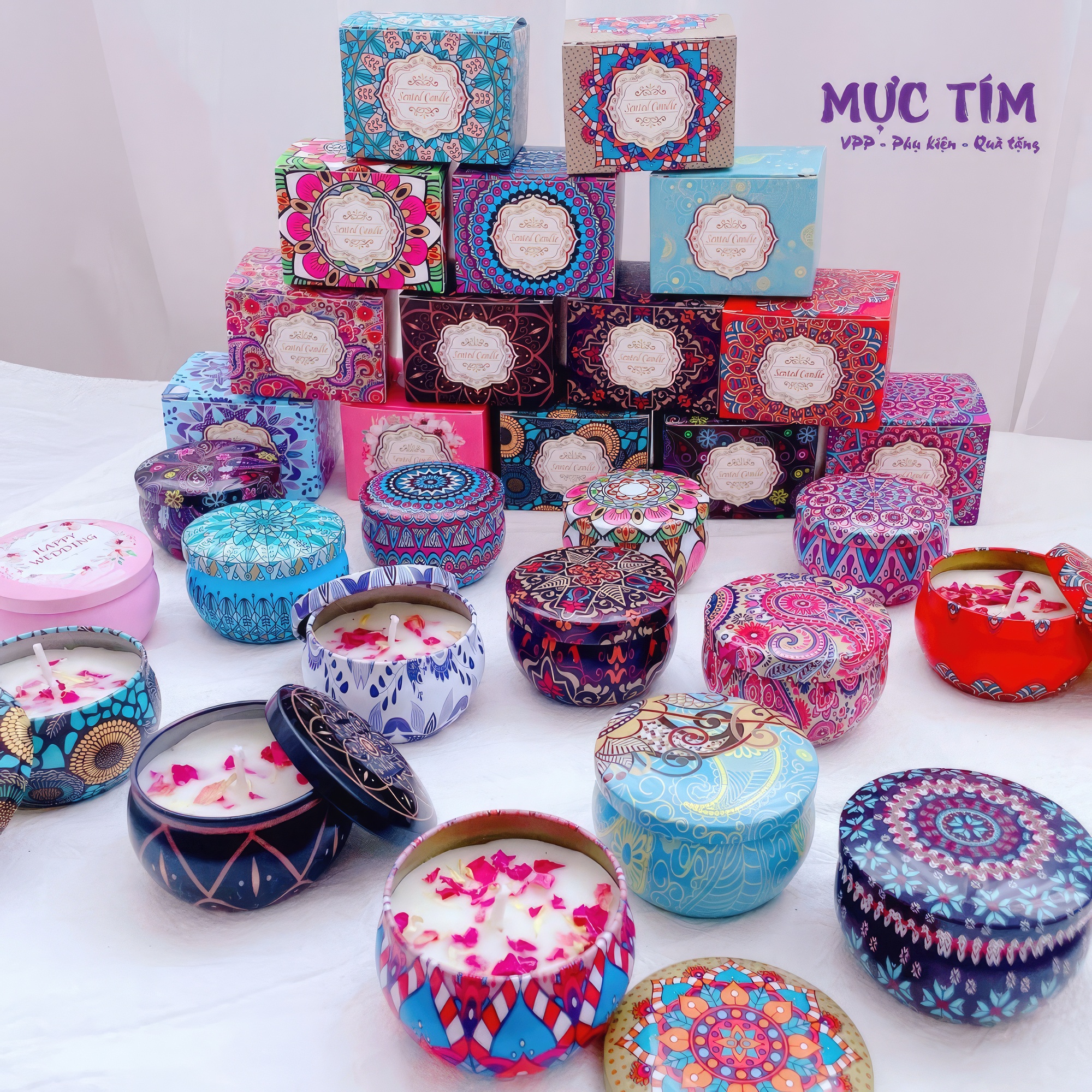 Nến thơm hộp thiếc